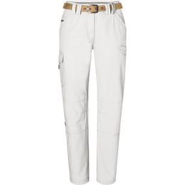 LPO Damen Outdoorhose "Krempelhose KENORA ROLL UP II", wei&szlig;, Gr. 42, Web, 70% Baumwolle. 30% Polyamid, Hosen, Schnelltrocknend und atmungsaktiv
