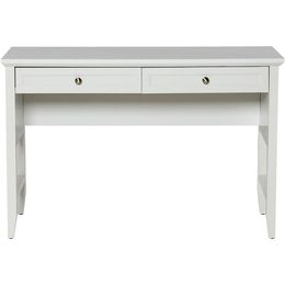 Schreibtisch &raquo;CLASSIC D 120&laquo; Schreibtisch, Schminktisch, Konsole, 2 Schubladen, Breite: 120 cm wei&szlig; B/H/T: 120cm x 79cm x 50cm