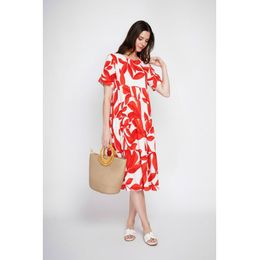 Le Jardin du Lin Kleid in Wei&szlig;/ Rot - 78% | Gr&ouml;&szlig;e 38 | Damen-kleider