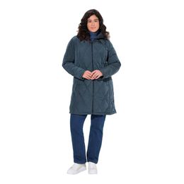 Ulla Popken Mantel in petrol | Gr.: 46-48