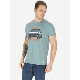 Denim Factory Shirt male size XS mottled green