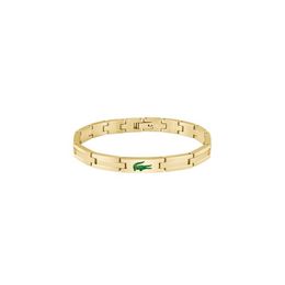 Lacoste Damen Gliederarmband &raquo;STENCIL&laquo; Emaille gold 19,5cm, Edelstahl