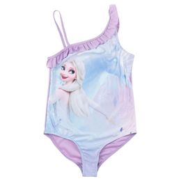 Disney Frozen Disney Die Eisk&ouml;nigin Badeanzug mit R&uuml;schen Elsa Frozen Einteiler in lila | Gr.: 134/140