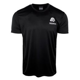 GUGGEN Mountain Funktionsshirt Sport T-Shirt in Schwarz | Gr.: XXL