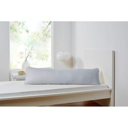 Primera Kissenbezug &raquo;Seitenschl&auml;ferkissen&laquo; in weicher Feinjersey-Qualit&auml;t grau Mako-Jersey, Obermaterial: 100% Baumwolle B/L: 40cm x 140cm, 1 Stk., Mako-