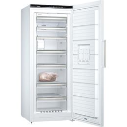 Siemens Gefrierschrank iQ500 &raquo;GS54NAWCV&laquo; 176 cm hoch 70 cm breit Nie wieder Abtauen dank noFrost und bigBox f&uuml;r gen&uuml;gend Platz silber Beleuchtet den 