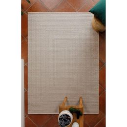 Wecon Home Teppich &raquo;Layo, auch als L&auml;ufer erh&auml;ltlich&laquo; rechteckig 6 mm H&ouml;he Flachgewebe, wetterfest, geometrisches Design, In- & Outdoor Teppich beige 