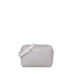 Valentino Bags Damen VALENTINO BAGS Mini Bag &raquo;ALEXIA&laquo; Damen Handtasche, Schultertasche, Umh&auml;ngetasche mit Logo-Emblem grau B/H/T: 23cm x 16cm x 6cm