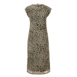 Aniston SELECTED Midikleid in schwarz-beige-camel | Gr.: 46