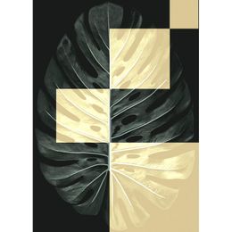 Komar Bild &raquo;Monstera Theatre&laquo; Disney 1 Stk. tlg. Wandbild zur Dekoration - ohne Rahmen blau Holz, Papier B/H/T: 50cm x 70cm, Wandbild Disney, 1 Stk.