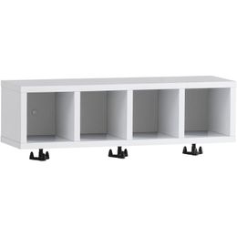 Welltime Wandregal &raquo;Lugo, Wandregal, melaminharzbeschichtet, Made in Germany, B: 59 cm&laquo; Solide Verarbeitung - Dieses Produkt ist in Deutschland 