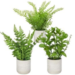 Creativ green Kunstpflanze &raquo;Gr&uuml;npflanzen-Mix&laquo; mit 3 verschiedenen Pflanzen gr&uuml;n Obermaterial: 100% Kunststoff B/H/L: 26cm, 3 Stk.