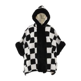 Fraully Cape Damen Gr&ouml;&szlig;e M schwarz / wei&szlig;
