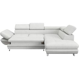 COTTA Ecksofa &raquo;Enterprise L-Form, B: 277 cm&laquo; Arm- & Kopfteilverstellung, optional Schlaffunktion wei&szlig; Softlux -Kunstleder;Luxus-Kunstleder B/H/T: 