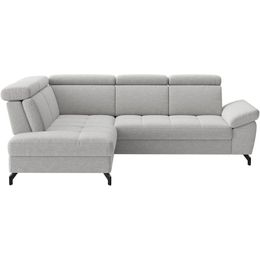 Sit & More sit&more Ecksofa &raquo;Vanity; L-Form, B. 254 cm&laquo; Inkl.Sitz-,Kopf-und Armteilverstellung 100% Polyester B/H/T: 254cm x 84cm x 197cm, Flachgewebe, Ottomane 