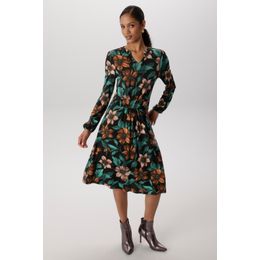 Damen Jerseykleid, bunt, Gr. 36, Aniston SELECTED, bedruckt, gebl&uuml;mt, gemustert, Single Jersey, Obermaterial: 95% Viskose, 5% Elasthan, Kleider, mit