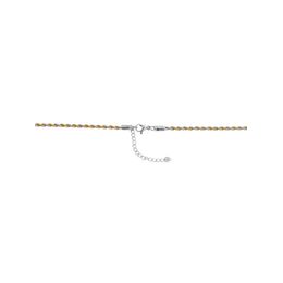 Adeli&aacute;s Unisex Halskette &ndash; Kordelkette aus Edelstahl in silber | Gr.: 45 cm