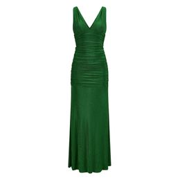 Nicowa Maxikleid 'LUCEWO', aus schimmerndem Lam&eacute;-Jersey, Model tr&auml;gt Gr&ouml;&szlig;e 34 Damen Gr&ouml;&szlig;e 38 gr&uuml;n Sommerkleid