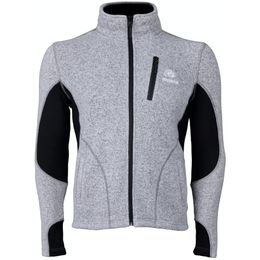 GUGGEN Mountain Fusion Fleecejacke Fleece in Grau | Gr.: L