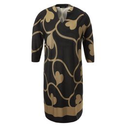 Aniston PLUS Jerseykleid in schwarz-beige | Gr.: 46