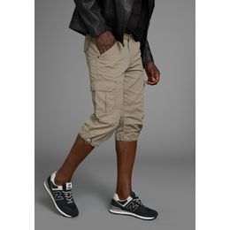 MAN'S WORLD MAN'S WORLD Herren Cargobermudas, gr&uuml;n, Gr. 66, unifarben, Obermaterial: 100% Baumwolle, Hosen, in 3/4-L&auml;nge