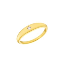 Amor Ring Silber 925, 14ct gelbvergoldet in Gold | Gr.: 54