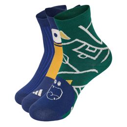 adidas Sportswear Sportsocken 'Tiro_Nster' Jungen Gr&ouml;&szlig;e 28/30 dunkelblau / curry / hellgrau / dunkelgr&uuml;n