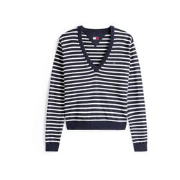 Tommy Jeans Pullover 'Essential' Damen Gr&ouml;&szlig;e XXS marine / wei&szlig;