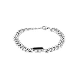 Police Herren Armband &raquo;Vigor&laquo; teilweise mit Perlmutt (synth.) silber 22cm, Edelstahl