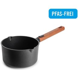 Woll Milchtopf &raquo;MADE IN GERMANY - Eco Logic QXR Guss-Stieltopf&laquo; 1 Stk. tlg. Aluminium schwarz &Oslash; 18cm + H&ouml;he 10cm