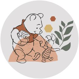 Komar Fototapete &raquo;Vlies selbstklebend - Winnie the Pooh Soulmate - Gr&ouml;&szlig;e 125 x 125 cm&laquo; bedruckt glatt Kinderzimmer bunt Vlies B/L: 125m x 125m, Rollen: 1