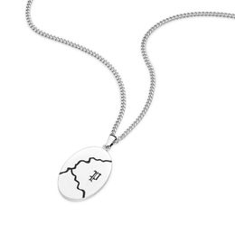 Police Herren Kette mit Anh&auml;nger &raquo;Fracture&laquo; silber Edelstahl, L: 55 B: 1mm