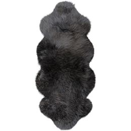 Heitmann Felle Fellteppich &raquo;Lammfell KK 1,5 - Premium Qualit&auml;t&laquo; fellf&ouml;rmig 70 mm H&ouml;he echtes Austral. Lammfell, besonders weich, auch ideal als Bettvorleger grau 
