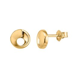Firetti Damen Paar Ohrstecker &raquo;Schmuck Geschenk Gold 333 Ohrschmuck Kreis rund&laquo; gold 7,5mm, Gelbgold 333