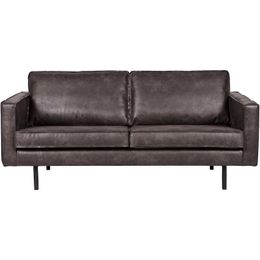 Woood 2,5-Sitzer &raquo;Rodeo Bezug mit Zickzack-Federung, Metallbeine, H 85 x B 190 x T 86 cm&laquo; Tragkraft 200 kg, Recycling-Lederfaser-Verbundstoff, 