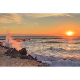 papermoon Fototapete &raquo;Cape Hatteras Beach&laquo; bunt Vlies B/L: 3m x 2,23m, Bahnen: 6 Stk.