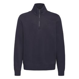Blend Herren Sweatshirt "BHDOWNTON HALFZIP PP NOOS", blau, Gr. L, unifarben, Sweatware, Obermaterial: 50% Baumwolle, 50% Polyester, Sweatshirts,