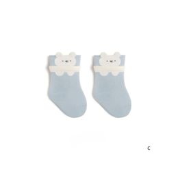 MUNADUNA 5er-Pack Socken mit blauem Hund- und Kleidermotiv | Gr.: 17-18