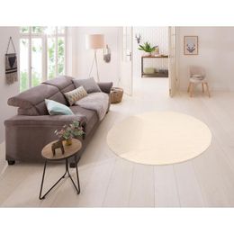 OTTO home Wollteppich &raquo;Mohan, handgekn&uuml;pft&laquo; rund 25 mm H&ouml;he echter Berber aus Marokko, reine Wolle, Woll-Shaggy, Wohnzimmer beige Wolle &Oslash; 250cm 1 Stk.