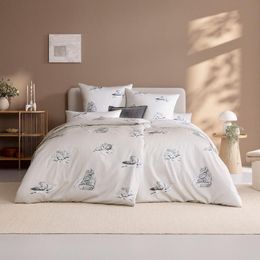 Estella Bettw&auml;sche &raquo;Cats&laquo; 3 Gefertigt aus hochwertigem Baumwoll-Satin. beige Satin, Obermaterial: 100% Baumwolle B/L: 155cm x 220cm, 1 Stk., 2 Stk., Satin, B/