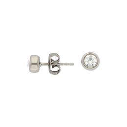 Firetti Damen Paar Ohrstecker &raquo;Schmuck Geschenk Titan Ohrschmuck Ohrringe Solit&auml;r&laquo; mit Swarovski Kristall 6mm, Titan