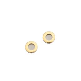 Firetti Damen Paar Ohrstecker &raquo;Schmuck Geschenk Titan Ohrschmuck Ohrringe Kreis rund bicolor&laquo; 6mm, Titan