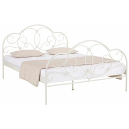Home Affaire Metallbett &raquo;TOPSELLER!&laquo; mit aufwendiger Verzierung, romantischer Stil wei&szlig; Liegefl&auml;che L&auml;nge B: 200cm x 160cm