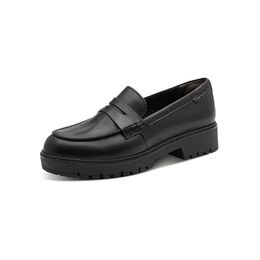 Tamaris Leder-Mokassins in Schwarz - 31% | Gr&ouml;&szlig;e 39 | Damen-schuhe-halbschuhe