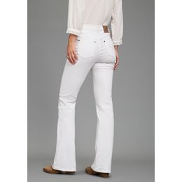 Arizona Damen Bootcut-Jeans "Comfort-Fit", wei&szlig;, Basic, Gr. 34, Denim/Jeans, Obermaterial: 98% Baumwolle, 2% Elasthan, Jeans, ausgestellte Beinform,