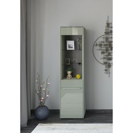 set one by Musterring Standvitrine &raquo;Reno&laquo; 1 Stk. tlg. Mit Gleitern und in verschiedenen Farben erh&auml;ltlich gr&uuml;n Glas, Holzwerkstoff olivgr&uuml;nmatt lack, 