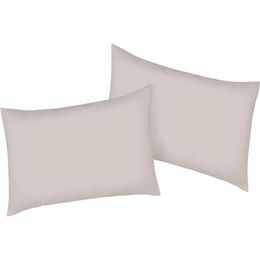 bellana Kissenbezug &raquo;Mako-Jersey-Exclusiv&laquo; aus reiner Baumwolle wei&szlig; Baumwolle, Obermaterial: 100% Baumwolle B/L: 60cm x 40cm, 2 Stk., Baumwolle