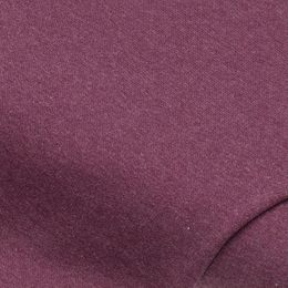 buttinette Sweatstoff "Basic" mit weich gerauter Innenseite, aubergine-melange