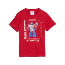Puma Jungen T-Shirt "Puma x TRANSFORMERS Graphic T-Shirt Jungen", rot, Gr. 98, clean, Obermaterial: 100% Baumwolle. Rippe: 70% Baumwolle, 30%