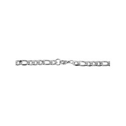 Adeli&aacute;s Unisex Halskette &ndash; Figarokette aus Edelstahl in silber | Gr.: 55 cm